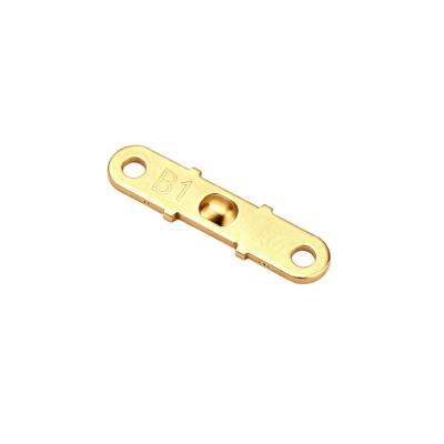 China Precision Brass Stamping Parts with High Electrical Conductivity for Custom Connector Geometry for sale