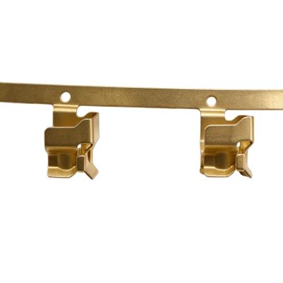 China Customized Copper Stamping Parts for Electrical Socket Contacts with Progressive Die Punching and High Electrical Conductivity for sale