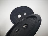 China Aluminum Electric Cooker Heating Baseplate Metal Stamping Parts With Black Powder Painting for sale
