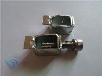 China Screw Clamp Metal Stamping Parts Din Rail Terminal Blocks Clamp Connector for sale