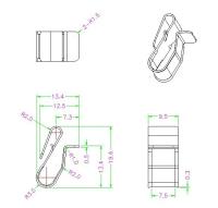 China Solar Mounting Accessory Solar Cable Clip For 4 Wire Cables Solar Module for sale