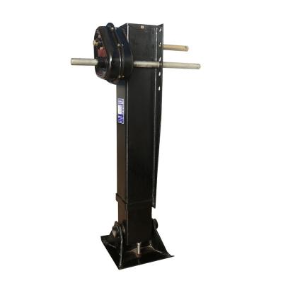 China Outside Gear Box Standard Size 24t 28t 30t 60t Fuwa Semi Trailer Landing Gear Hydraulic Trailer Jack for sale