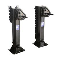 China Outside Gear Box Standard Size 24t 28t 30t 60t Fuwa Semi Trailer Landing Gear Hydraulic Trailer Jack for sale