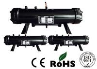 China Water Type Sea Water Condenser , Finned Tube Heat Exchanger With Straight Pipes for sale