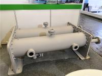 China R410A Refrigerant Titanium Liquid Heat Exchanger With 18KW Cooling Capacity for sale