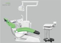 China Dental Chair Treatment Unit dental unit with operation light with 24V noiseless DC motor chair detal chair with 9 memory dental unit with 3 way syringe (cold/hot ) dental unit with doctor stool for sale