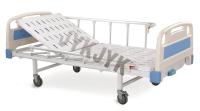 China Manual Crank Adjustable Hospital Bed Recliner With Four Castors Epoxy Coated Steel for sale