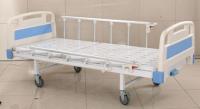 China Manual Crank Adjustable Hospital Bed Recliner With Four Castors Epoxy Coated Steel for sale