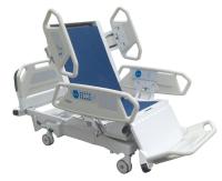 China Intensive Semi Fowler Electric Hospital Bed Medical Care Bed Chair Cot ICU for sale