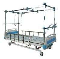 China Orthopedic Three Crank Single Adjustable Hospital Bed Medical Cot Double Traction for sale