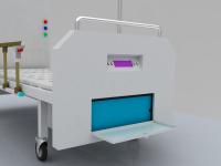 China Hospital Isolation Electric Medical Bed Equipment With Air Purify Ventilator OEM for sale