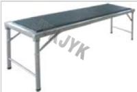 China Stainless Steel Patients Adjustable Examination Hospital Recliner Bed With Backrest PU Leather Mattress for sale