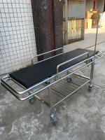 China ODM Hospital Stainless Steel Patient Transfer Trolley Stretcher With Four Castors for sale