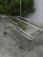 China ODM Hospital Stainless Steel Patient Transfer Trolley Stretcher With Four Castors for sale