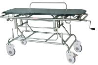 China Stainless Steel Hydraulic Patient Shifting Trolley Stretcher PU Leather Customized for sale