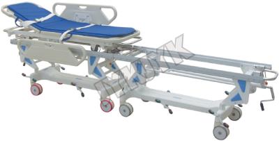 China OEM Medicak Transfer Patient Trolley Stretcher Trolley Aluminum PP plastic for sale