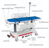 China Hydraulic Rise And Fall Hospital Shifting Patient Recovery Trolley Stretcher Cart for sale