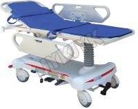 China Hydraulic Rise And Fall Hospital Shifting Patient Recovery Trolley Stretcher Cart for sale