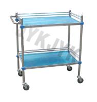 China Stainless Steel Treatment Procedure Trolly Cart Hospital Medical Instrument With Four Castors for sale