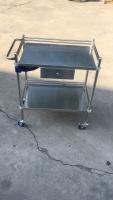 China Healthcare Resuscitation Defibrillator Crash Trolley Equipment With Two Shelves for sale
