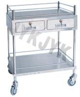 China Custom Emergency Medical Trolley Cart Stainless Steel For Dirty Linen & Medicine Change for sale
