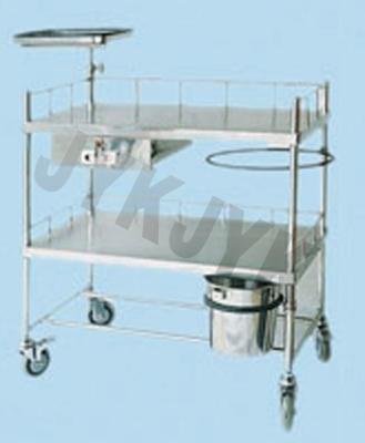 China Ergonomic Dressing Medical Trolley Cart ICU Chart Apparatus 304 Stainless Steel for sale