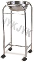 China Hospital Washing Dressing Medical Trolley Cart Facilities 304SS Stainless Steel With Double Basins for sale