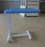 China Bulk Mobile ABS Medical Hospital Furniture Accessories Tray Table With Wheels for sale
