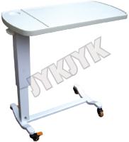 China Bulk Mobile ABS Medical Hospital Furniture Accessories Tray Table With Wheels for sale
