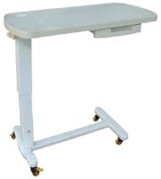 China Bulk Mobile ABS Medical Hospital Furniture Accessories Tray Table With Wheels for sale