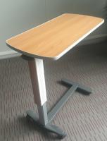 China Bulk Mobile ABS Medical Hospital Furniture Accessories Tray Table With Wheels for sale