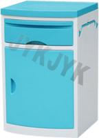 China ABS Plastic Medical Nightstand Bedside Table Cabinet Furniture With Drawer for sale