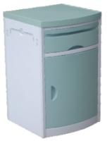 China ABS Plastic Medical Nightstand Bedside Table Cabinet Furniture With Drawer for sale