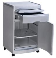 China ABS Plastic Medical Nightstand Bedside Table Cabinet Furniture With Drawer for sale