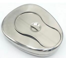 China Hygienic Stainless Steel Patient Bed Pan Hospital With Cover Custom for sale