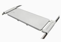China Medical Lightweight ABS Hospital Overbed Table Dining Board Tray Adjustable for sale