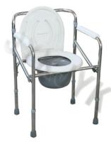 China Adjustable Hospital Stainless Steel Commode Chair Toilet For Adult OEM for sale