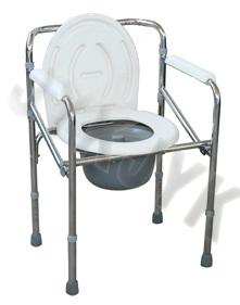 China Adjustable Hospital Stainless Steel Commode Chair Toilet For Adult OEM for sale