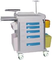 China ODM Aluminum Nursing Trolley Crash Medical Emergency Cart for sale