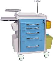 China ODM Aluminum Nursing Trolley Crash Medical Emergency Cart for sale