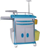 China Resuscitation Emergency Crash Medical Trolley Cart Hospital Furniture With CPR Board Oxygen for sale