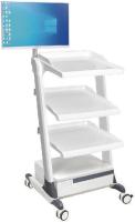 China Oem Stainless Steel ABS Nusring Medical Trolley Cart Instrument For Anaesthetic for sale