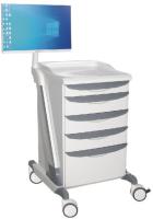 China Oem Stainless Steel ABS Nusring Medical Trolley Cart Instrument For Anaesthetic for sale