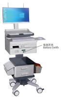 China Wirless Medical Workstation Trolley ABS Treatment Hospital Crash Carts for Nusring for sale