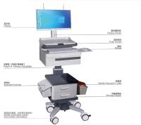 China Wirless Medical Workstation Trolley ABS Treatment Hospital Crash Carts for Nusring for sale