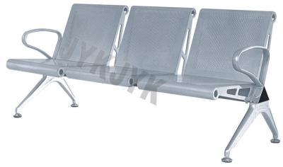 China Ergonomic Hospital Waiting Chair 3 Seater Heavy Duty Powder Coated Steel for sale