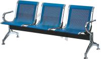 China Ergonomic Hospital Waiting Chair 3 Seater Heavy Duty Powder Coated Steel for sale