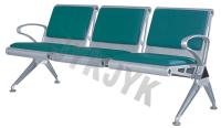 China Ergonomic Hospital Waiting Chair 3 Seater Heavy Duty Powder Coated Steel for sale
