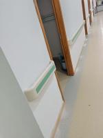 China PVC Hospital Corner Guards Corridor Handrail Safeguard Wall Bumpers for sale