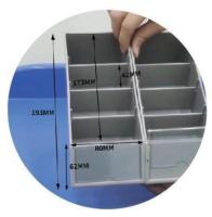 China ABS  Medicine Trolley with double side drawers medical trolley cart for sale